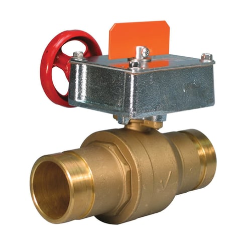 Victaulic® FireLock® V020728CT1 728 Ball Valve With 1/2 in Tap, 2 in ...