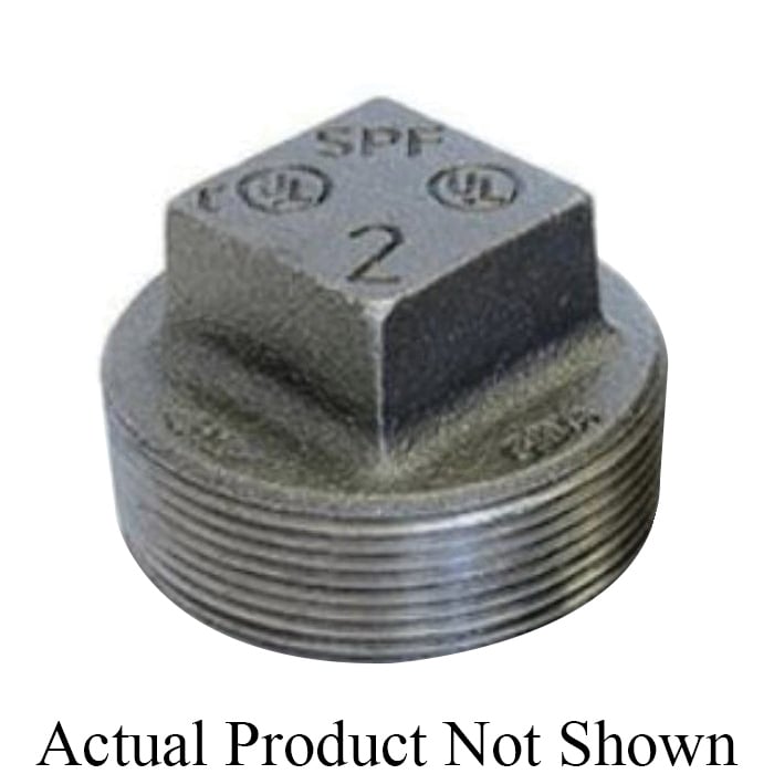 SPF/Anvil™ 0840006027 FIG 3388 Square Head Cored Plug, 3/4 in Nominal ...