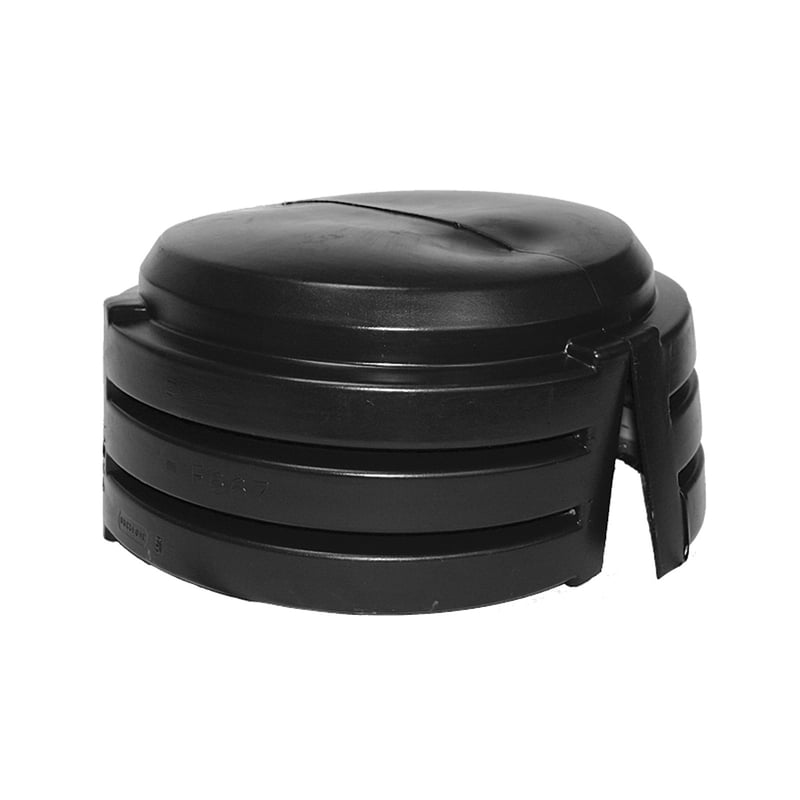 ADS® 1567AA Solid Split End Cap, For Use With Single Wall Pipe, 15 in ...