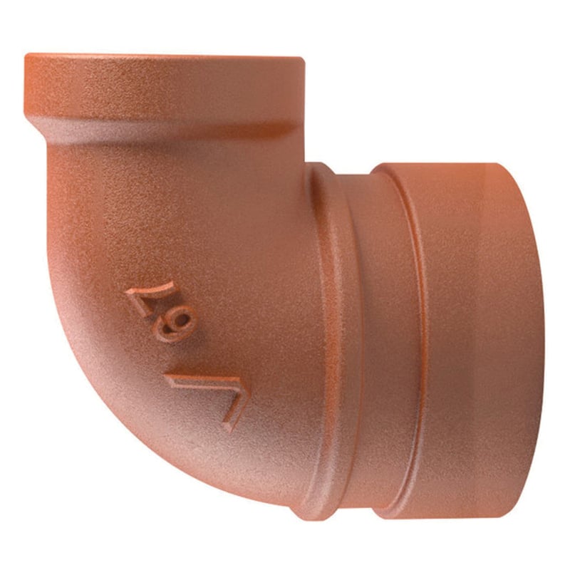 Victaulic® Vic-End® II FB60067P00 67 Series 90 deg End of Run Elbow, 2 ...