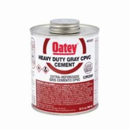 Oatey® 31037 Heavy Duty CPVC Cement, 32 oz Container, Gray, For Use ...
