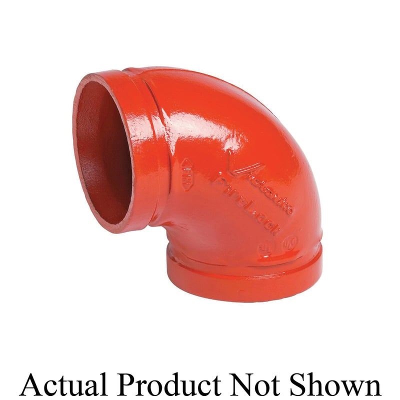 Victaulic® FireLock® F060001G00 Pipe 90 deg Elbow, 6 in, Grooved ...