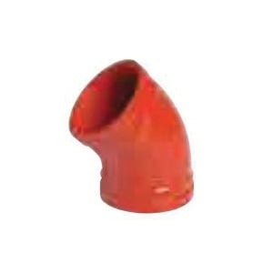 Victaulic® FireLock® F020003P00 Pipe 45 deg Elbow, 2 in, Grooved ...