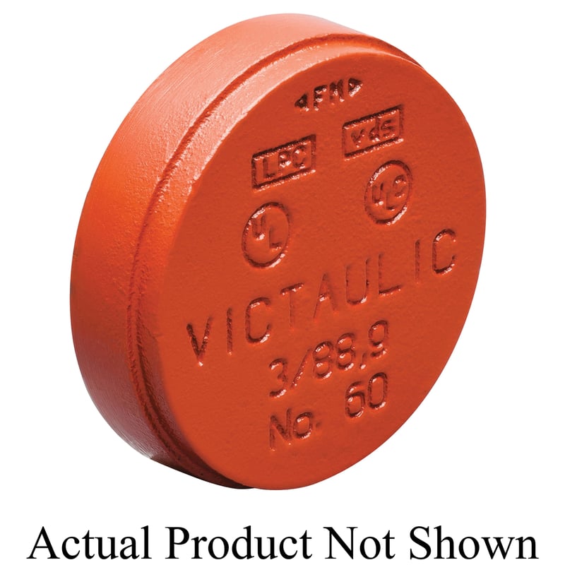 Victaulic® F060060P00 60 Series Cap, 6 in Nominal, Grooved End Style ...