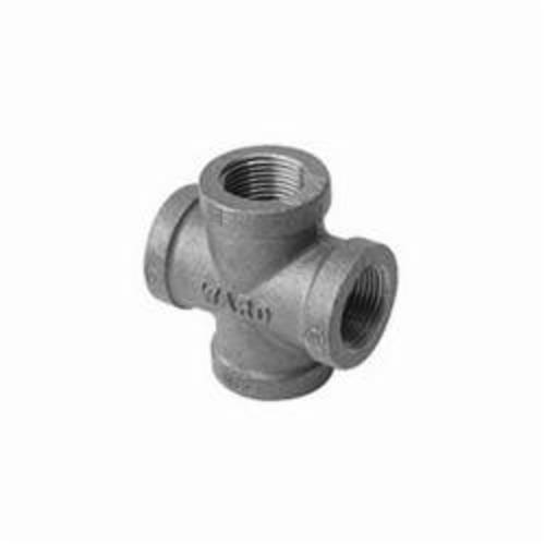 Ward Mfg 1D.NMCR Straight Pipe Cross, 1-1/2 in, FNPT, 150 lb, Malleable ...