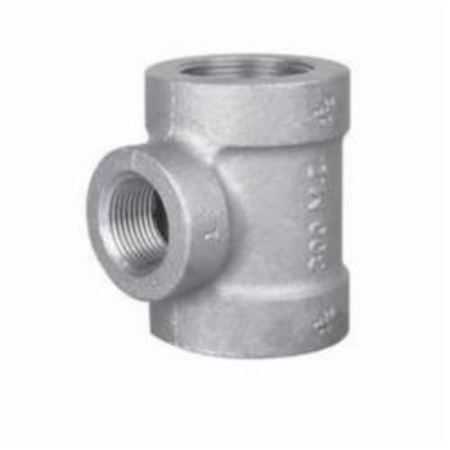 Ward Mfg EXD.NMT Pipe Reducing Tee, 3/4 x 3/4 x 1/2 in, FNPT, 150 lb, Malleable Iron, Galvanized ...