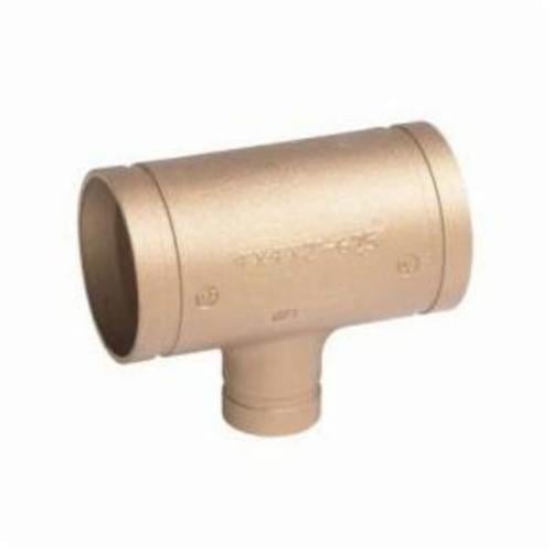 Victaulic® FC68625C0C Reducing Tee, 3 x 3 x 2 in, Grooved, Wrot Copper ...
