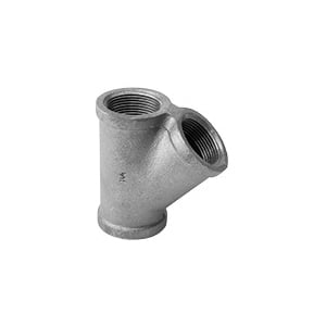 Ward Mfg 1.NM45Y Wye, 1 in Nominal, NPS End Style, 150 lb, Malleable ...